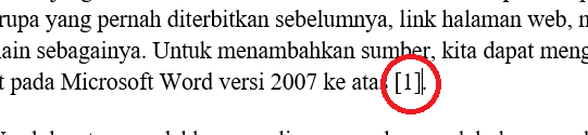 Menambahkan Sitasi pada Teks Artikel - Catatan Siap Pakai