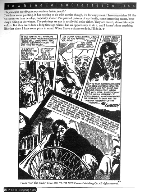 Comic Book Research : Gene Colan's Work Process