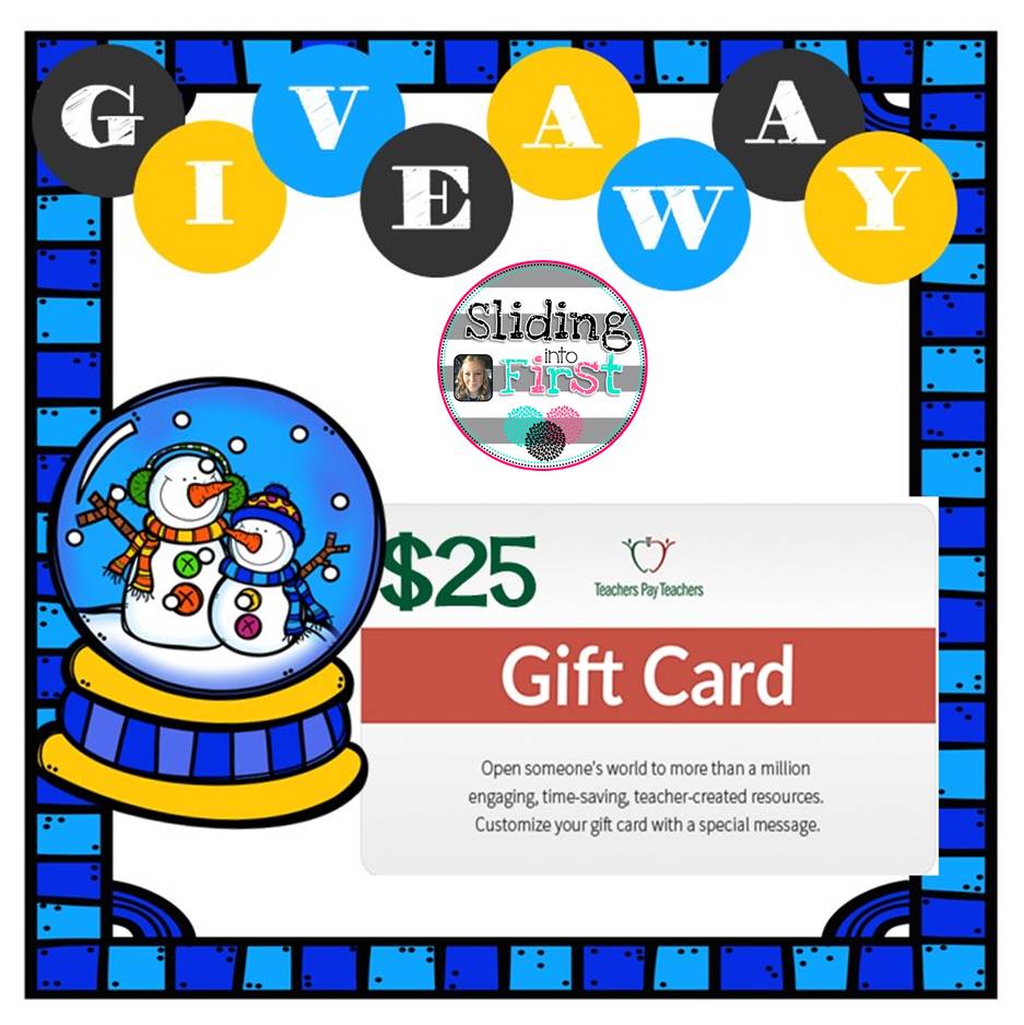 $25 TpT Gift Card Giveaway & Freebie! | Teach & Play with Mrs J