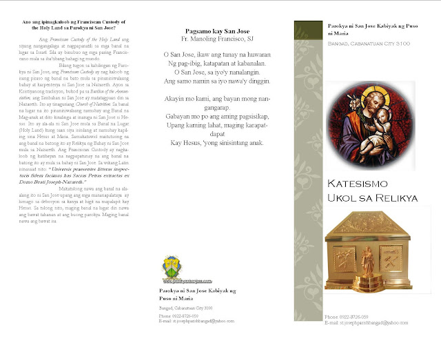 Katesismo Ukol sa Relikya ~ St. Joseph The Husband of Mary Parish