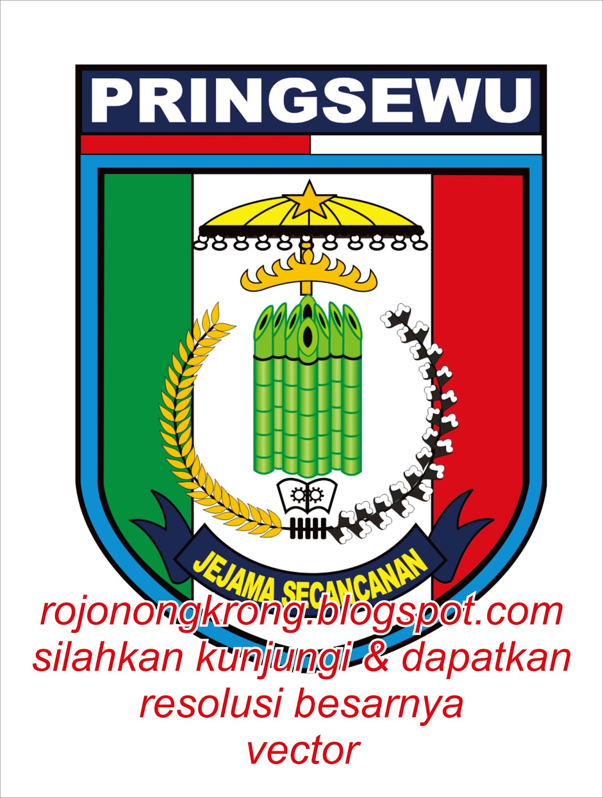 Rojo Nongkrong: LOGO KABUPATEN PRINGSEWU | WARNA | HITAM PUTIH | VECTOR ...