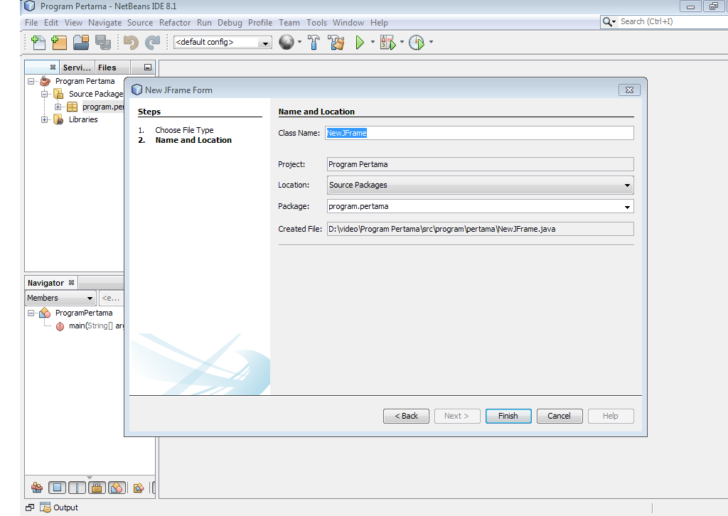 Inspirasi & Seni Technology: Belajar Java dengan Netbean - 2 ( JButton ...