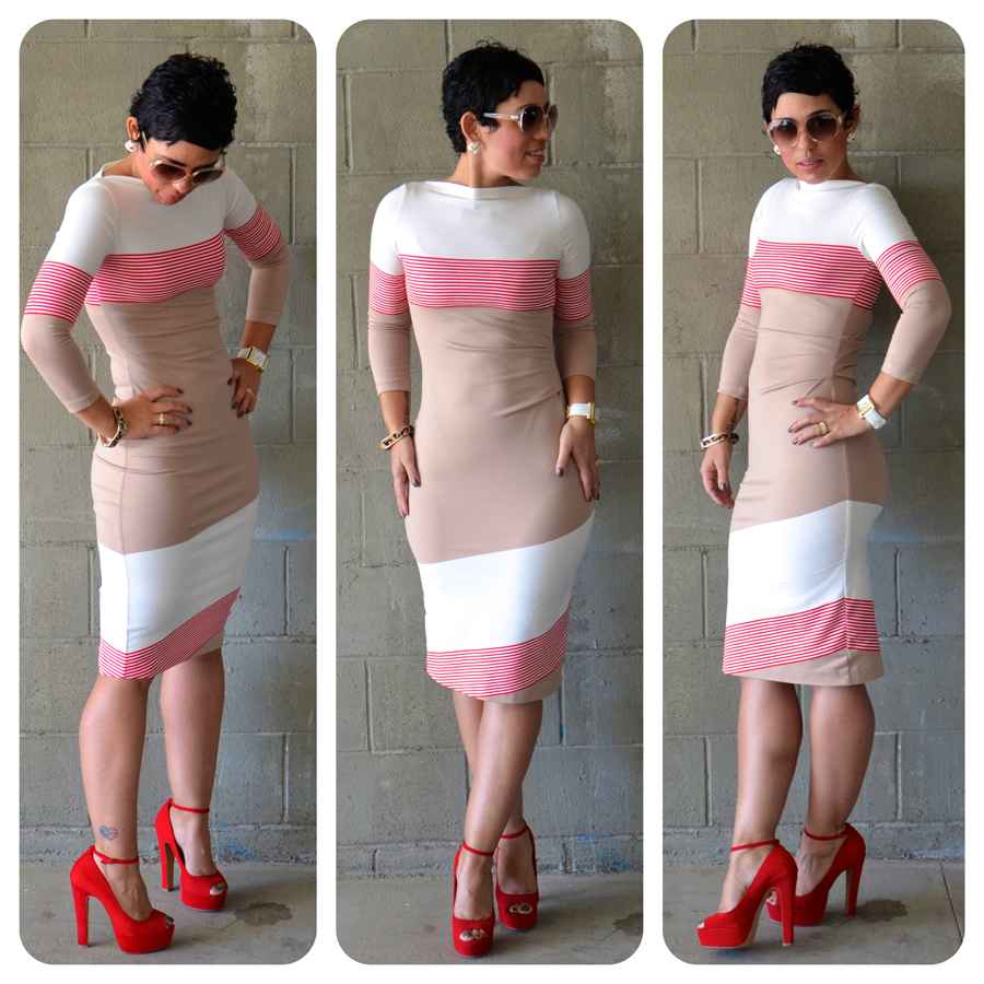 #DIY Dress Using Color-Blocked Fabric + Check Me Out! |Fashion ...