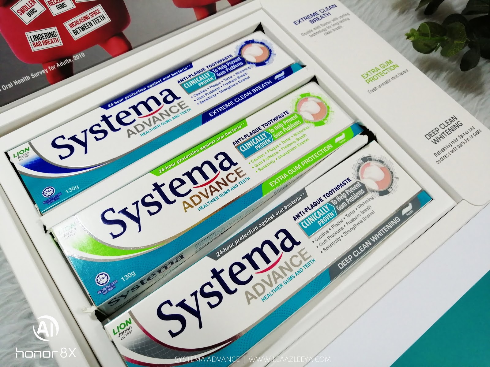 Blog Lea Azleeya: Ubat Gigi Anti-Plak SYSTEMA ADVANCE Memberi 4 Kali ...