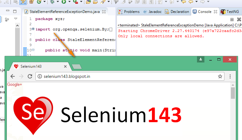 Selenium By Arun Staleelementreferenceexception Webdriver Exception 0317