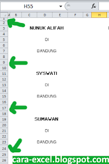Membuat Label Undangan dengan Excel - Cara-Excel