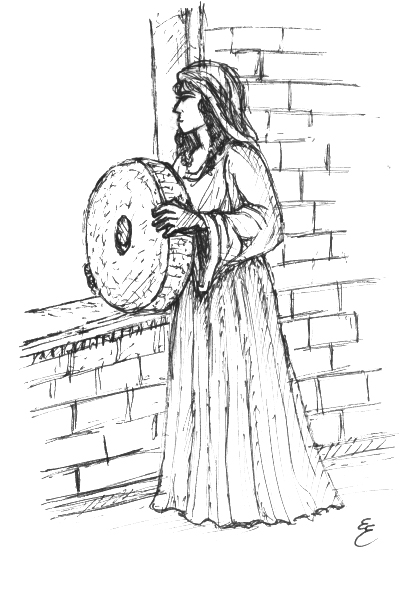 Daily Bible Doodles: Woman with a Millstone