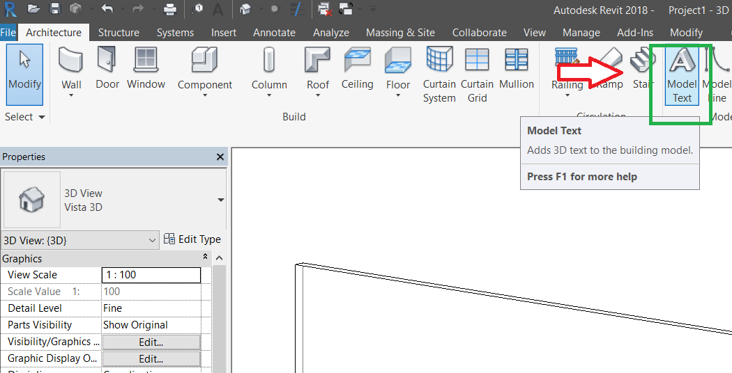 CÓMO CREAR TEXTO 3D EN REVIT ~ BIM_PROG