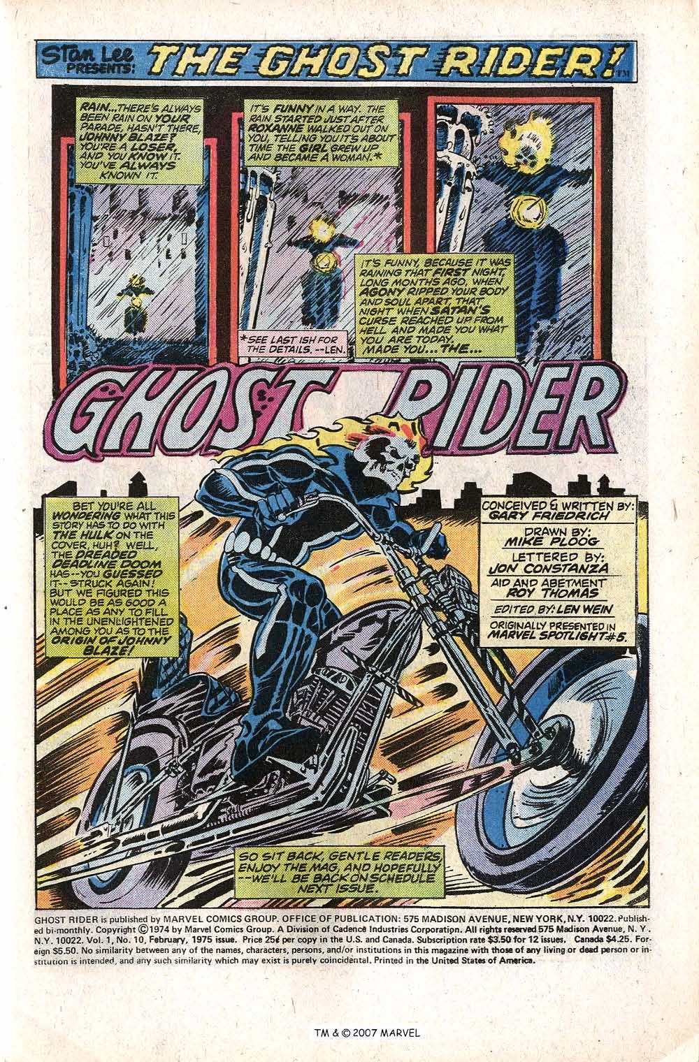 Diversions of the Groovy Kind: Making a Splash: Ghost Rider--the First 13