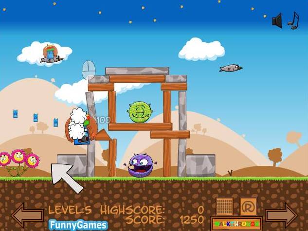Free online game: Angry Animals : Aliens Come In