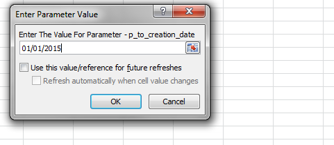 DBA Story: Refreshing IQY file from discoverer 11g