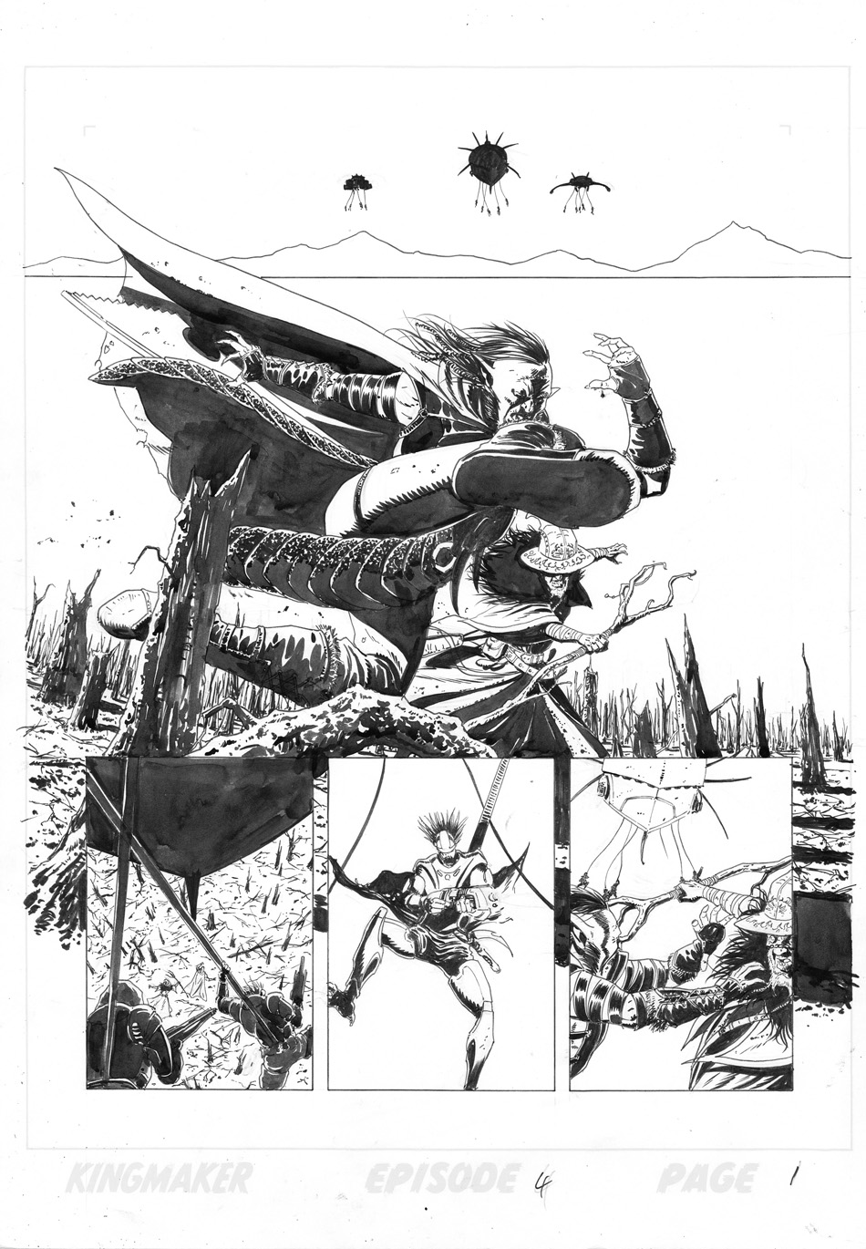 LEIGH GALLAGHER Comic Book Artist: 2000AD KINGMAKER ORIGINAL ART FOR ...