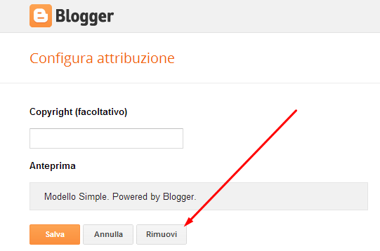 Come eliminare attribuzione Powered by Blogger • Scuolissima.com