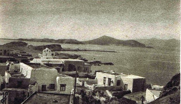παλιές φωτογραφίες της Νάξου: η Χώρα της Νάξου μέσα από παλιές καρτ ποστάλ