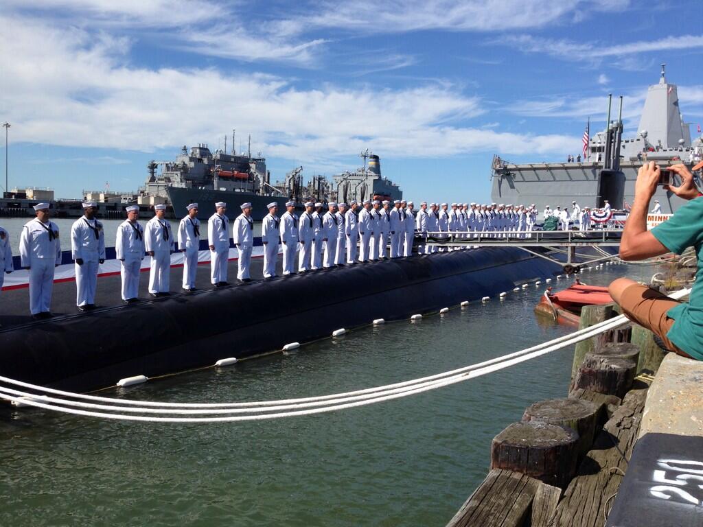 Naval Open Source INTelligence: Ceremony welcomes USS Minnesota into ...