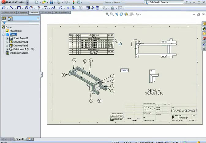 How to separate pieces Solid Bodies in a Weldment Cut List for Drawing ...