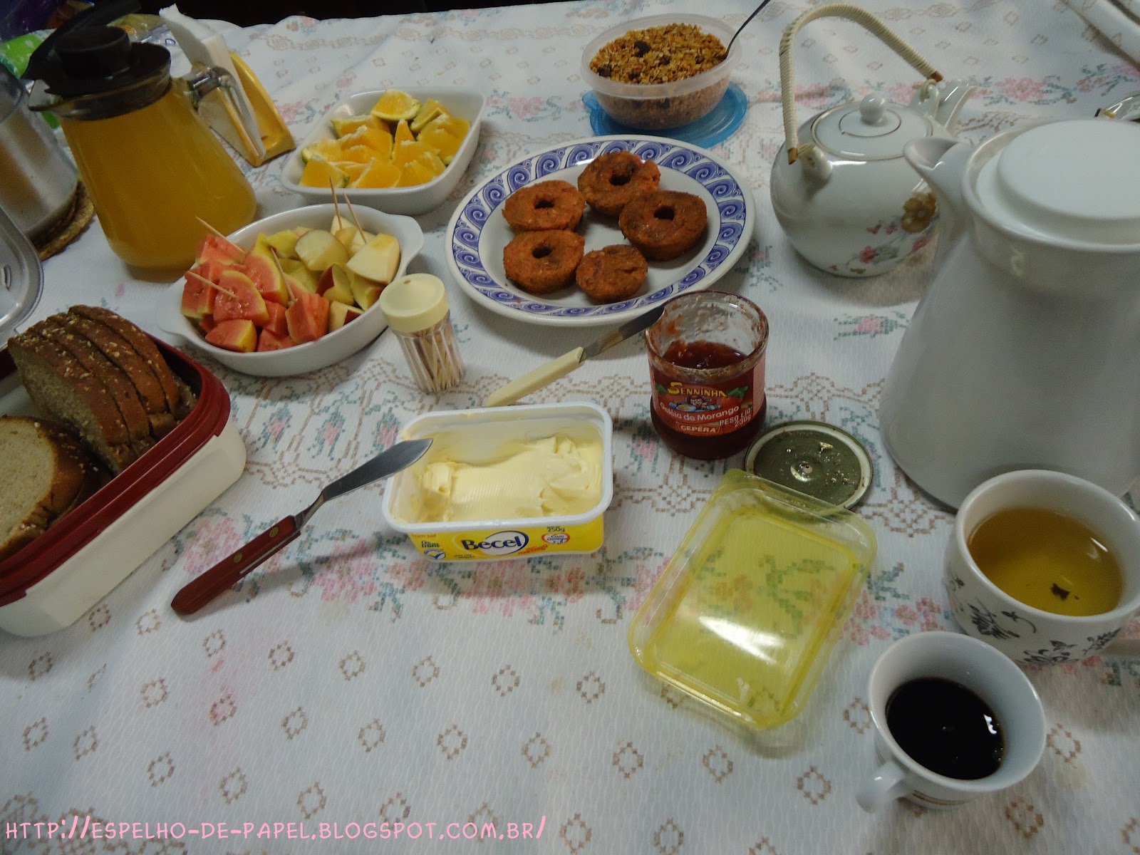 Espelho de Papel: Ideias para café da tarde