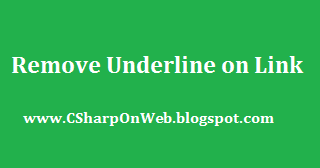 How to remove underline of ASP.Net Link-button, Hyperlink and html ...