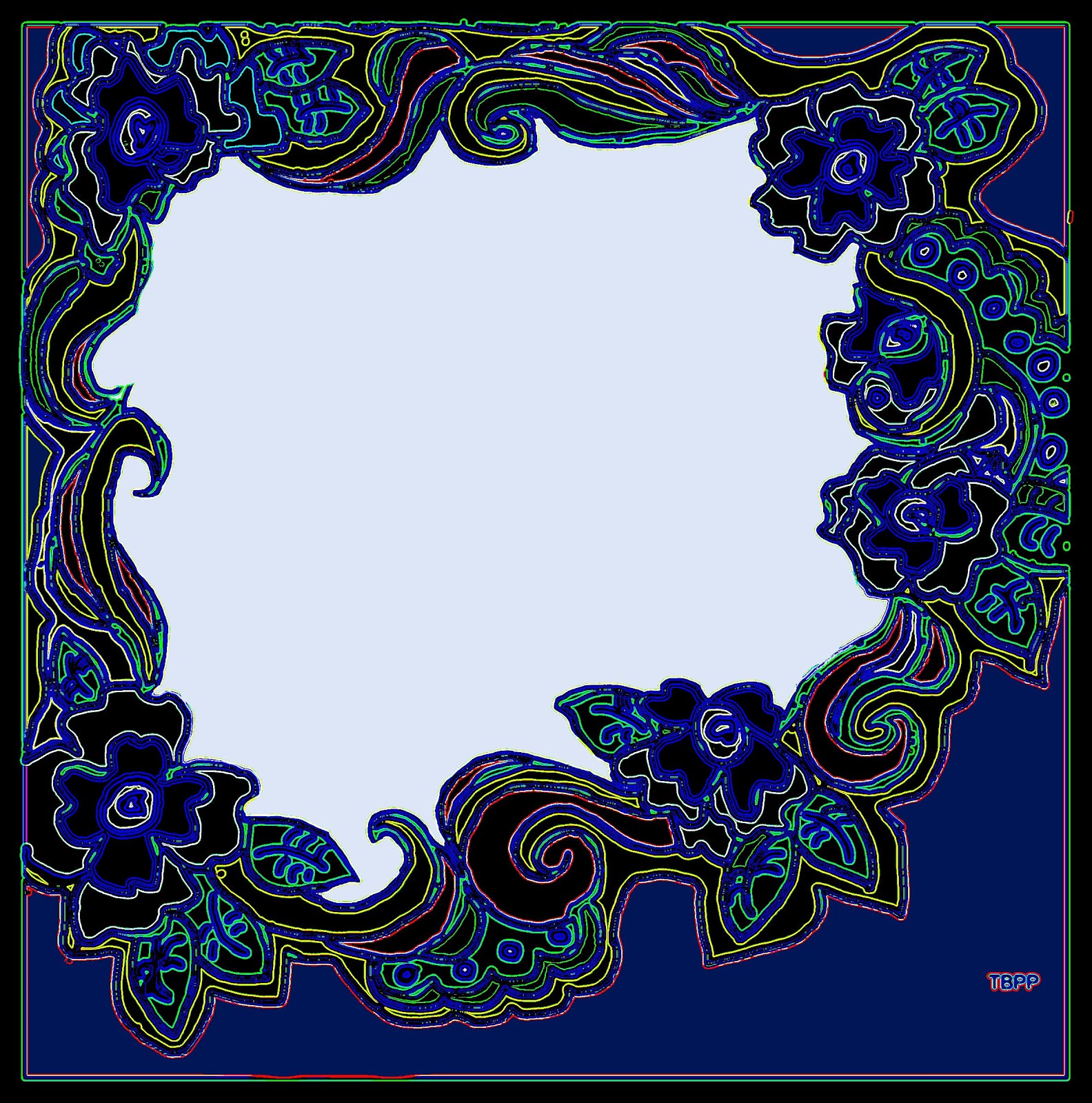 Beautiful Colorized Home Drawn Frames