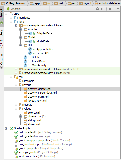 crud (cread,read,update,delete) mysql android studio with volley - NGO-DING
