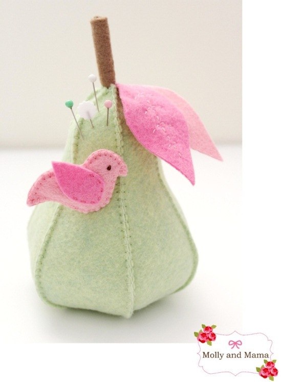 Pera de feltro moldes para imprimir - Feltro e moldes para artesanato