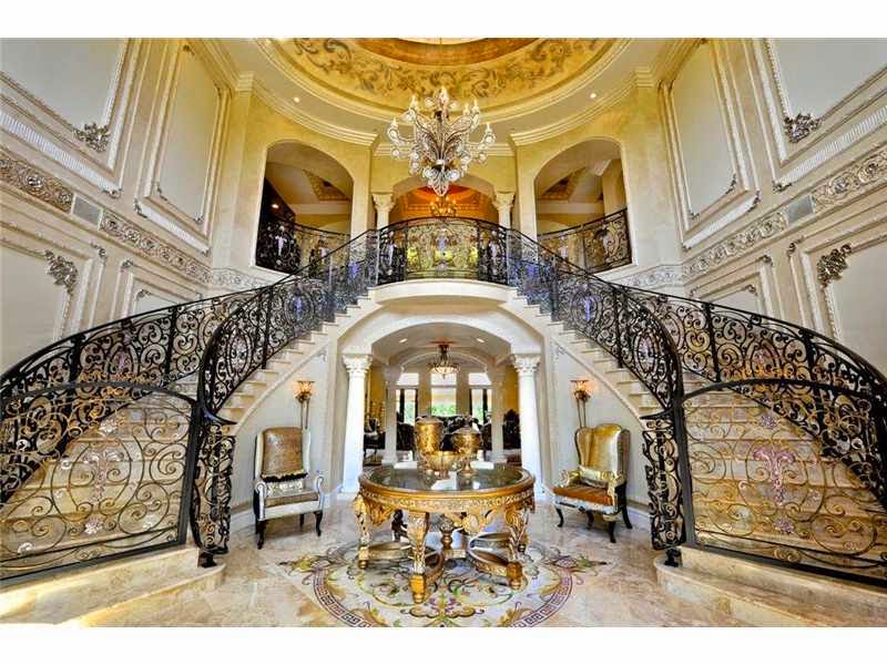 A Dramatic Opulent Residence with Magnificent Custom Ceilings and ...