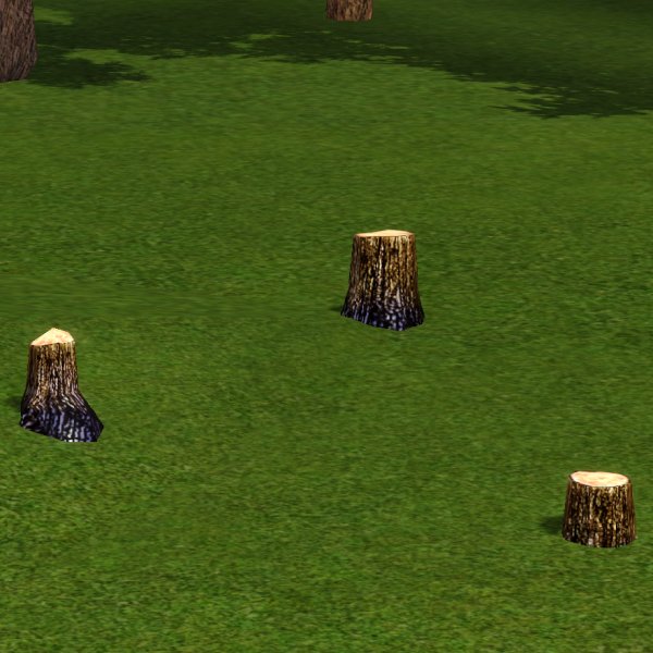 Simming in Magnificent Style: Wood cutter 4. tree stump 2 for CAW