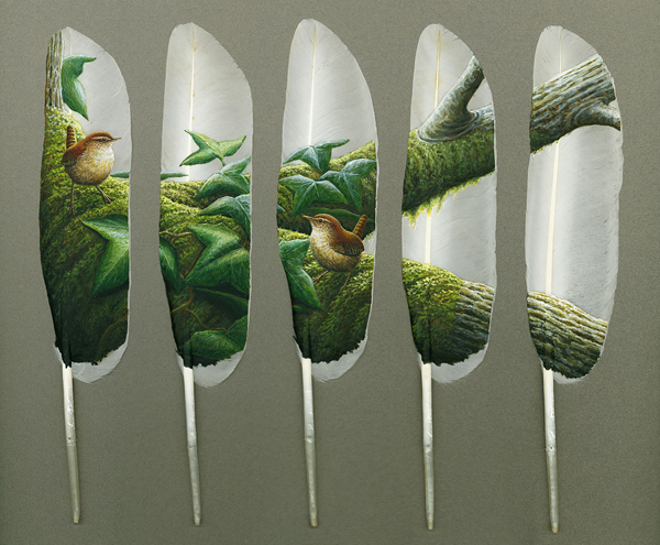 FEATHER ART - PAINTINGS | It's all about the THE LIFE THEORY - laugh as ...