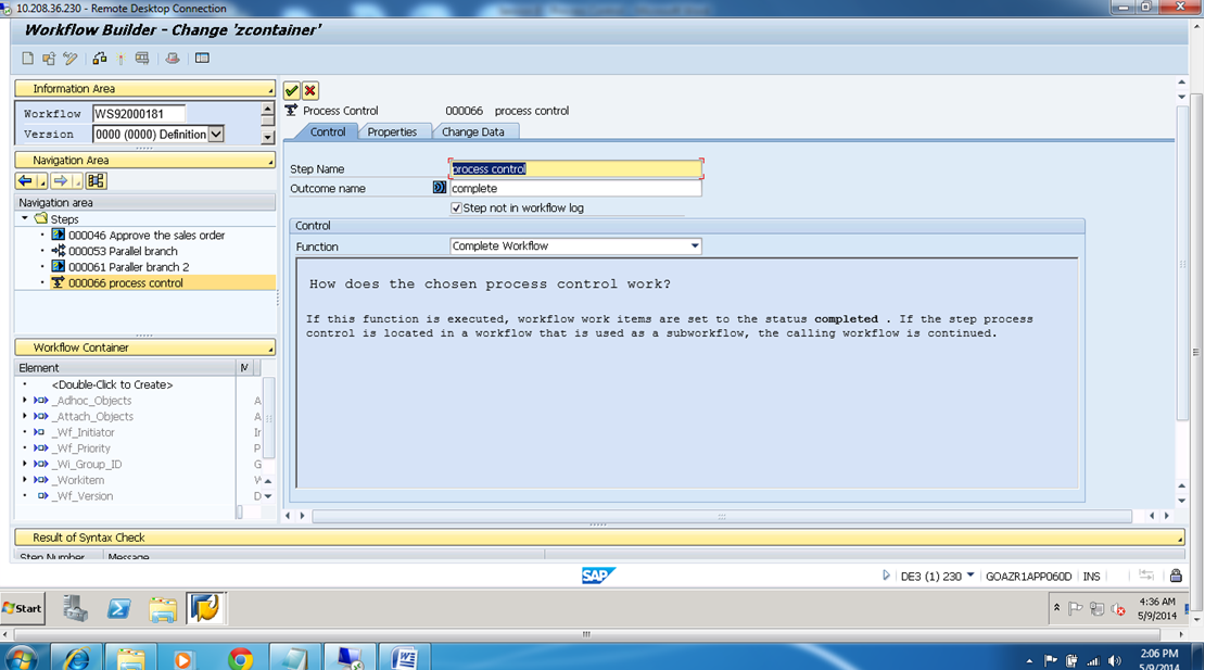 An SAP Consultant: SAP Workflow - Process Control