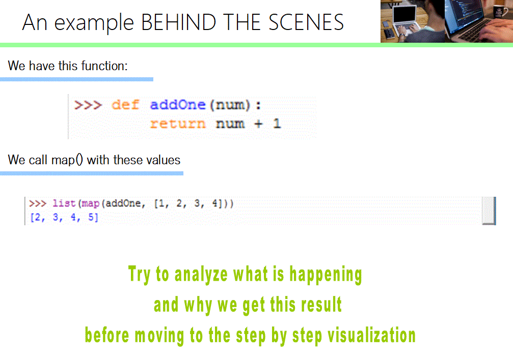 The map() function: BEHIND THE SCENES!