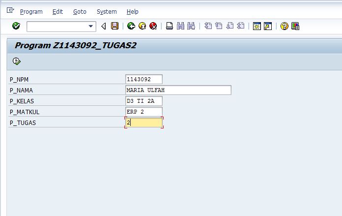 Membuat Program Form Biodata di SAP