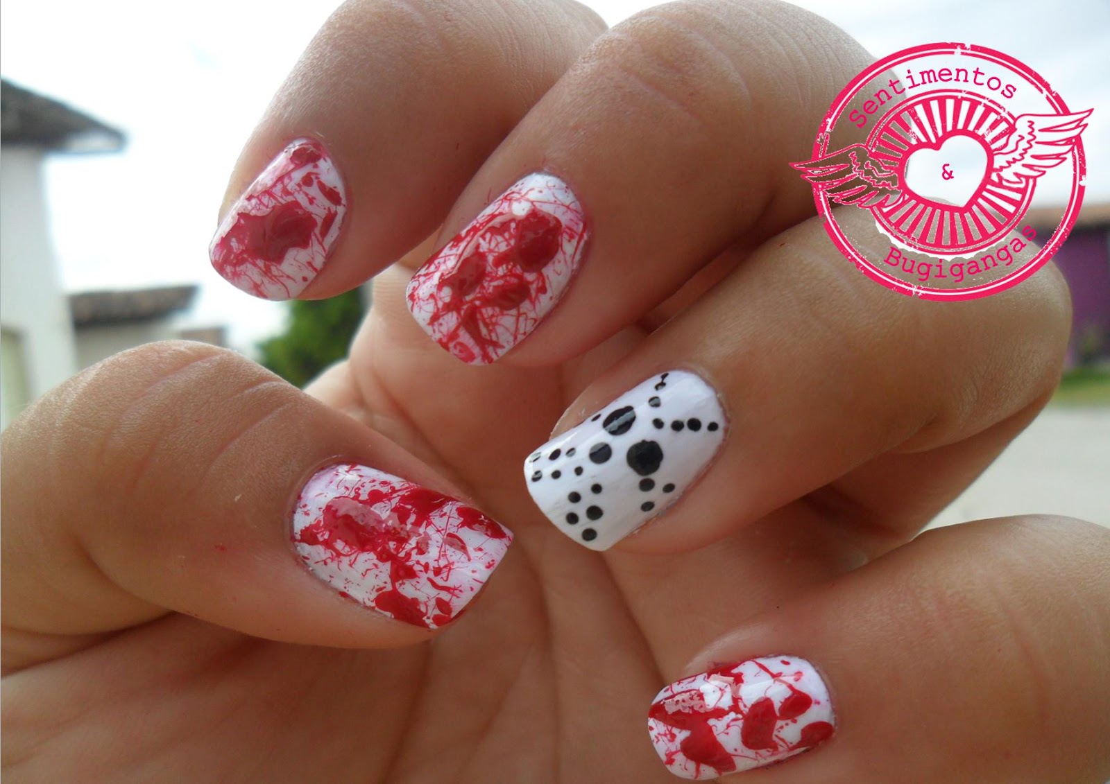 Nail Art Jason - Halloween | Sentimentos & Bugigangas
