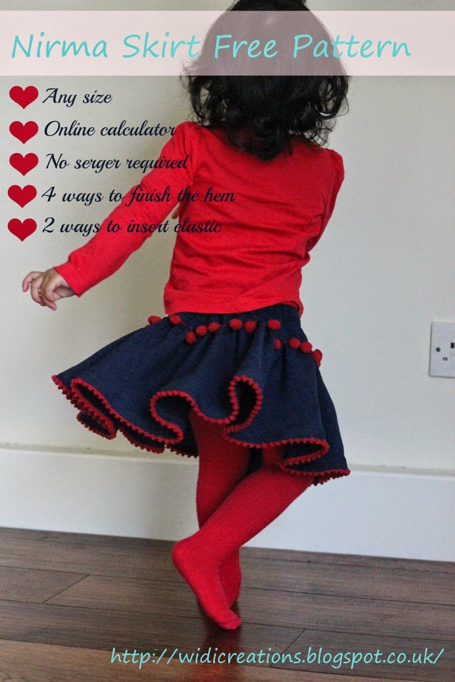 WIDI | Sewing blog | Step by Step instructions | Tutorials: Nirma skirt ...