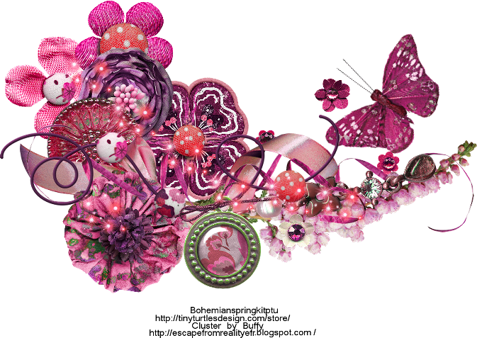 Escape From Reality Blog: FTU 'Bohemian Spring' Cluster & Cluster Frames