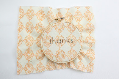 Embroidered Thank You Card