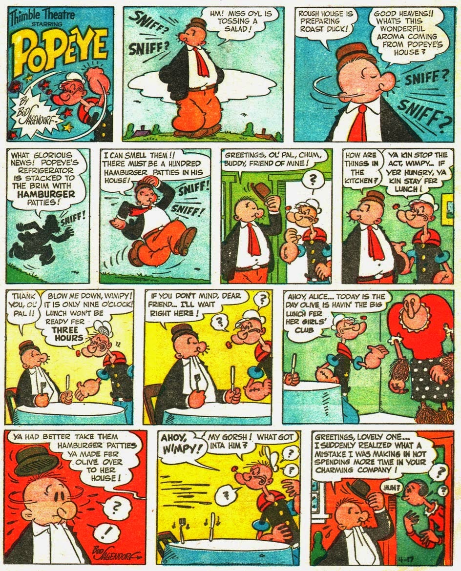 Ominous Octopus Omnibus: Popeye By Bud Sagendorf