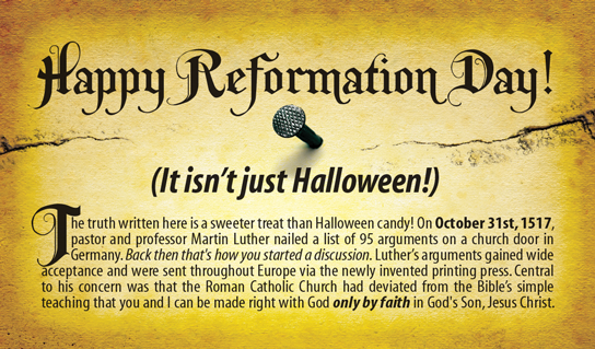 Blessed Are The Poor In Spirit: Reformation Day