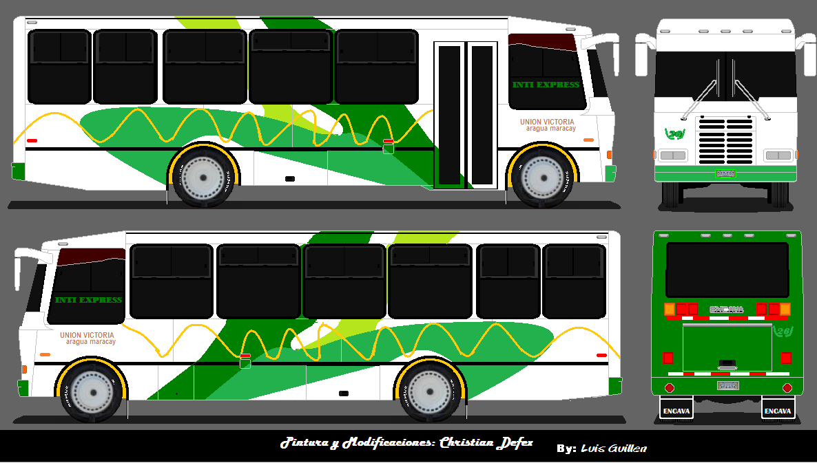 Diseños Autobuses Venezuela: Encavas Pintadas