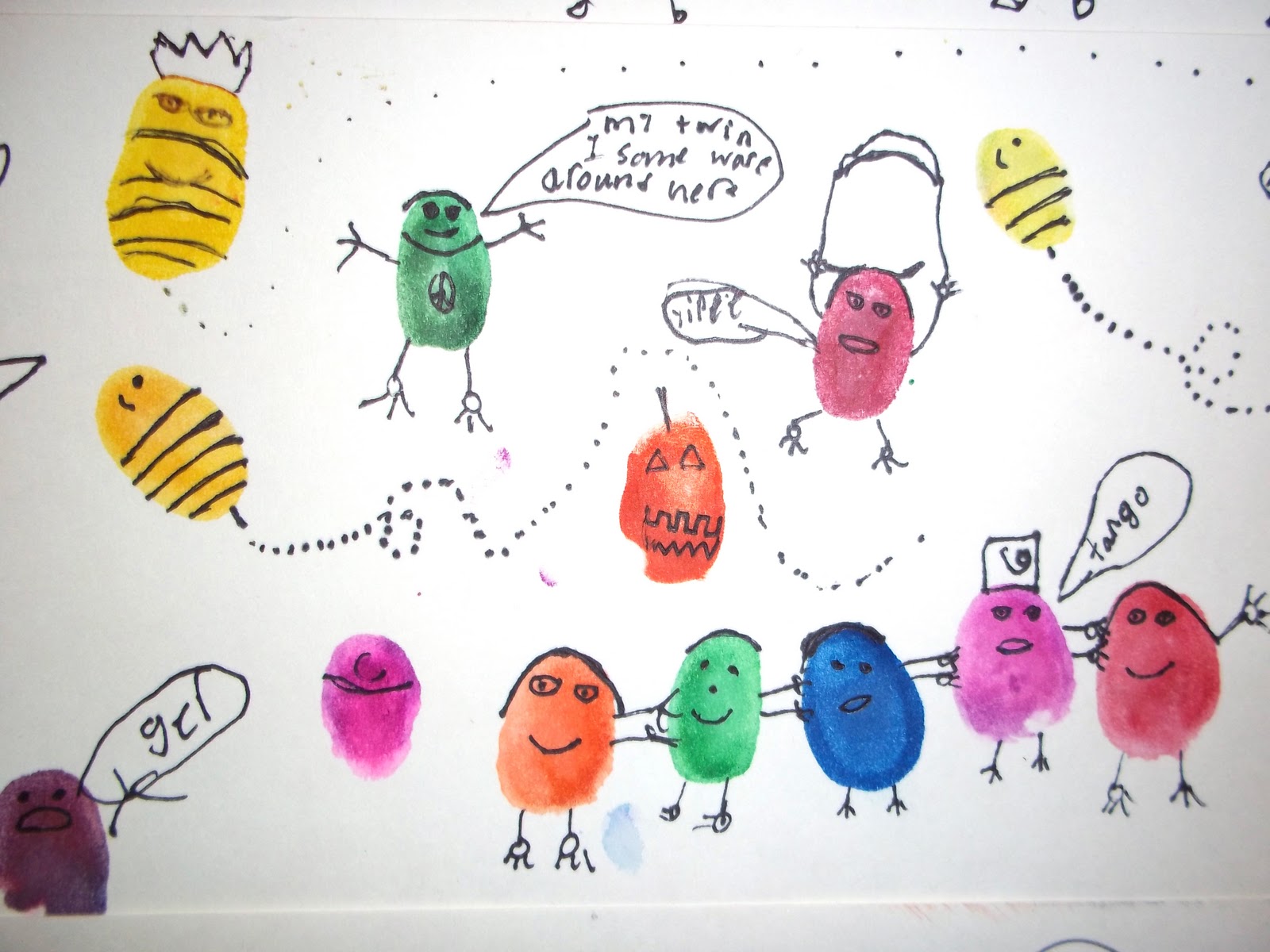 Monument Valley Regional Middle School Art Class: Thumbprints! 5th ...
