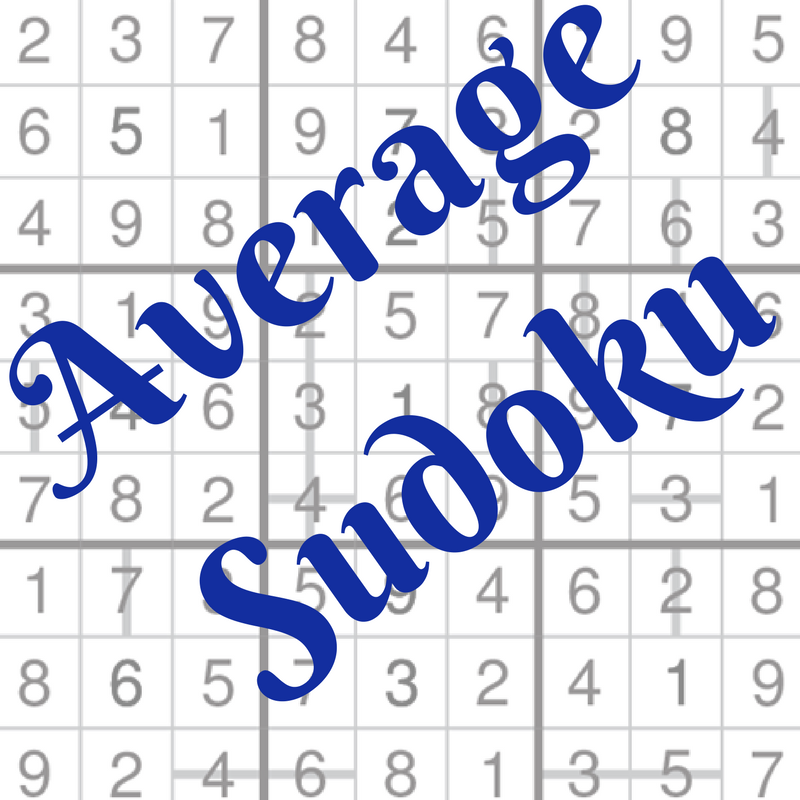 Average Sudoku Puzzles Main Page Average Sudoku Puzzles Main Page