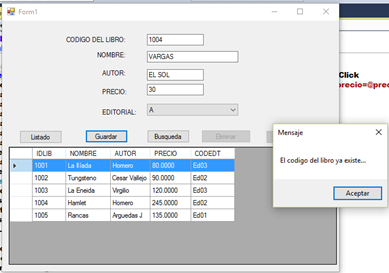 Programando con Visual Basic.Net 2019: Practica de Visual Basic.Net 2013 - 2015 - Base de datos