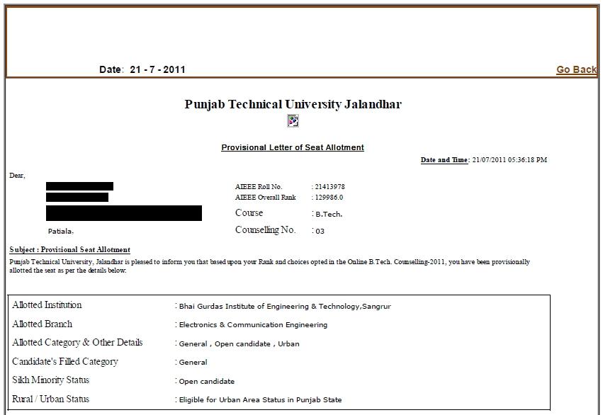 And Nothing Else Matters Allotment Letter For Subhash Admission and-nothing-else-matters-allotment-letter-for-subhash-admission