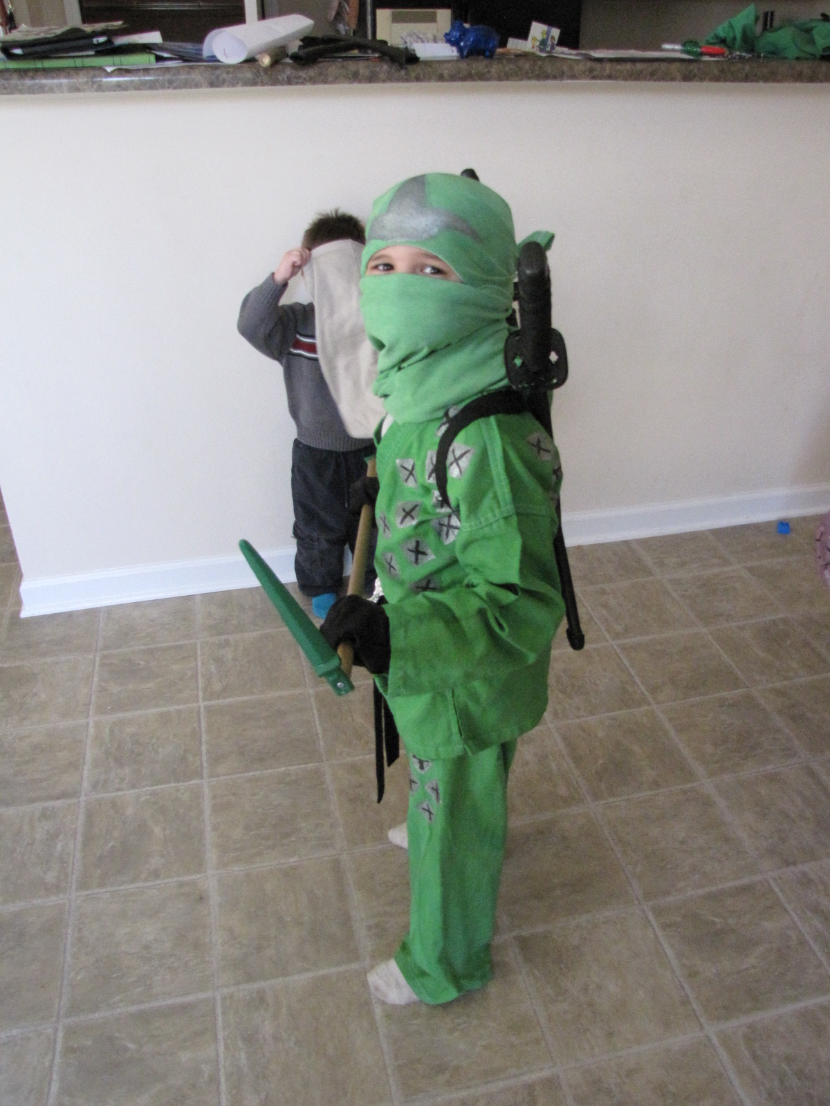 Roberts Family Adventures: How to Make a Ninjago Green Ninja Costume