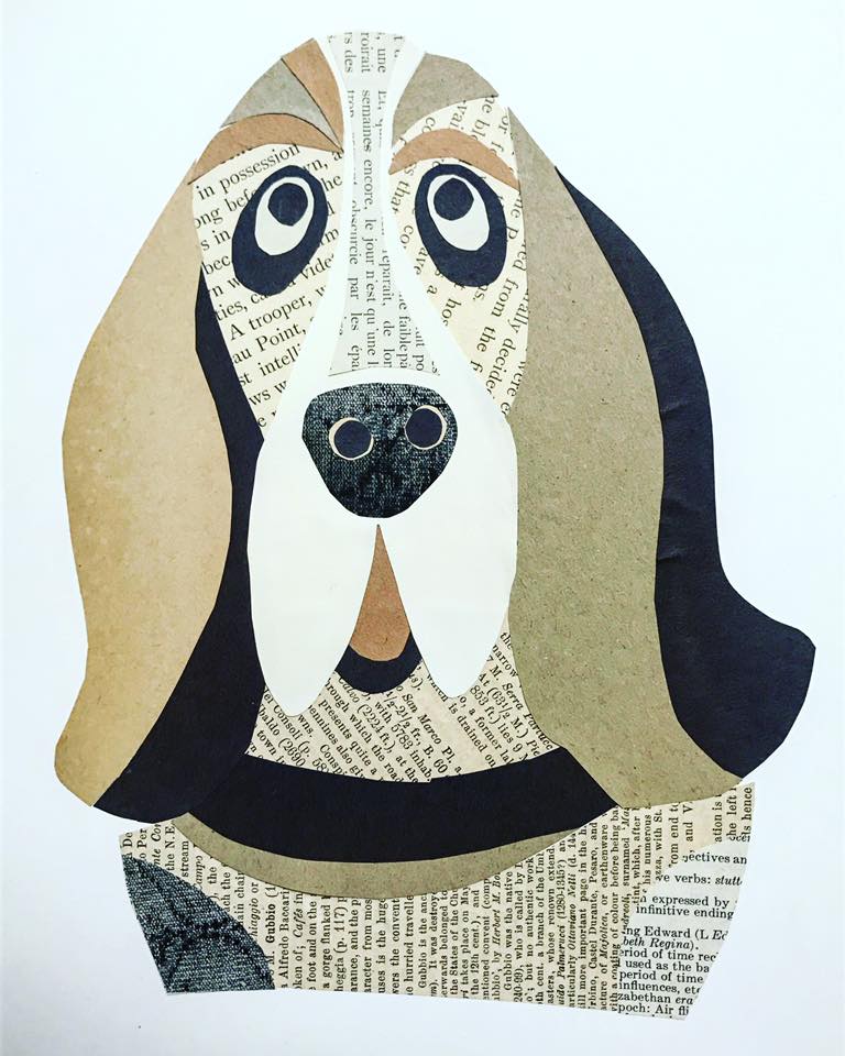 Carriage House Arts and Crafts: Dog collage portraits