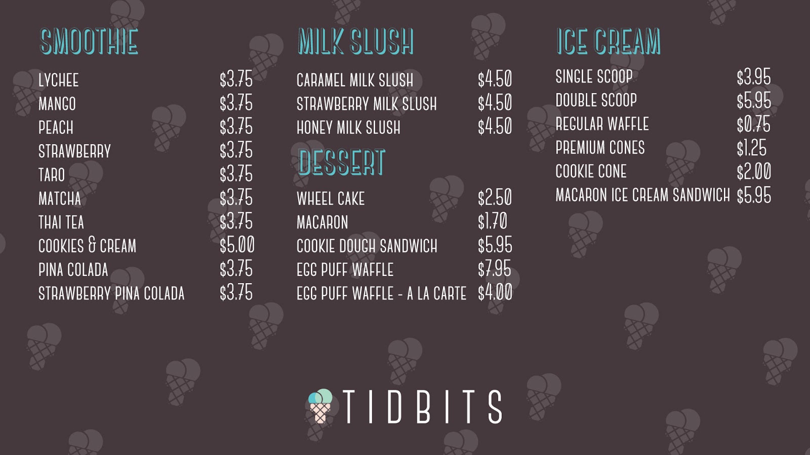 Dec. 1 | Free Dessert For Everyone @ Tidbits Grand Opening in Fountain ...