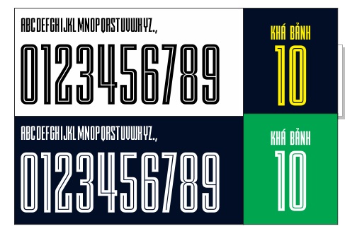Font Number Football: font philippine 2018-19 LGR Sport