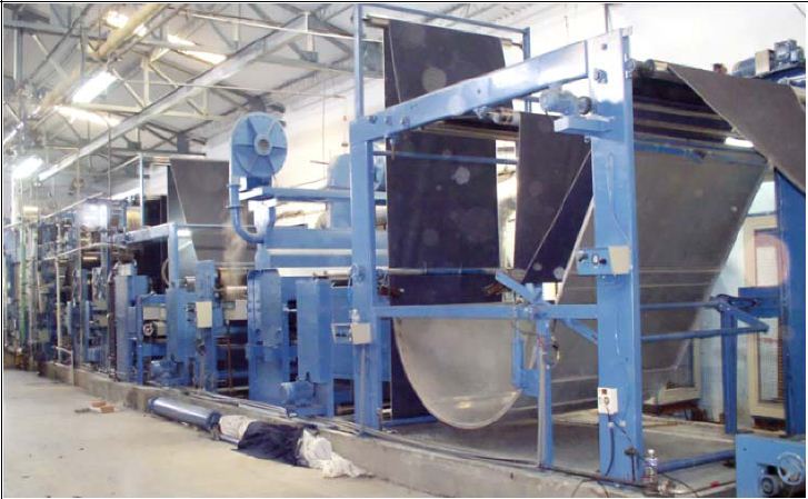 Flow chart for grey fabric finishing (Denim)