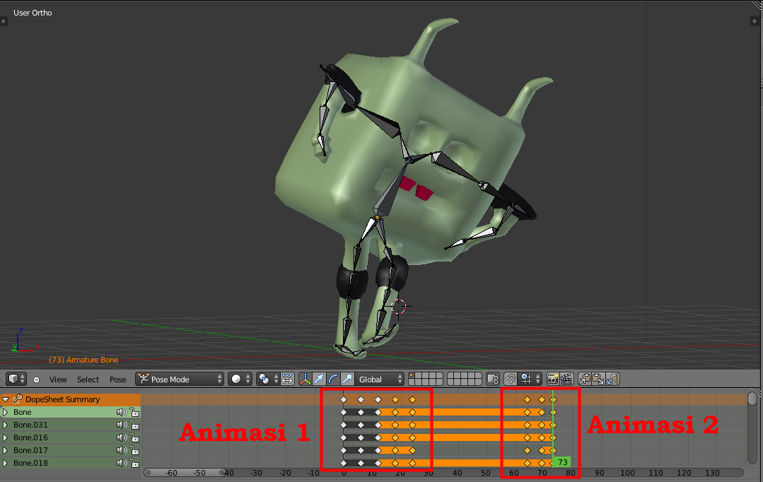 Unity Tutorial Indonesia : Import Model 3D + Animasi dari Blender ke Unity [remake 2/4]