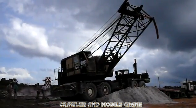 Uneven Ground Causing Truck Crane Overturned