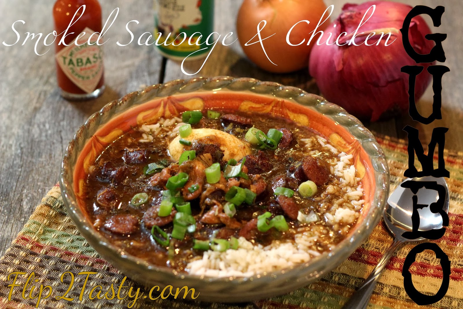 Smoked Sausage & Chicken Gumbo | Flip2Tasty